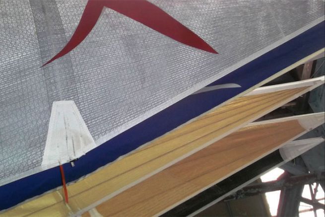 White Sails, desalting and sail washing
