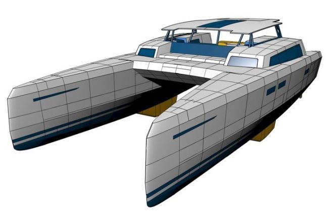 EcoCat 42, a do-it-yourself cruising catamaran to stay eco-friendly