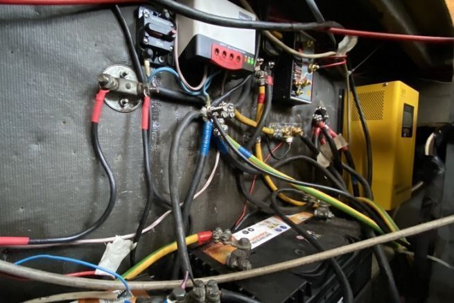 Build a complete electrical circuit for the service and comfort of a boat