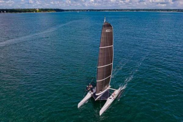 Test of the ACCWing, a flexible wing for 20-knot peaks without forcing it