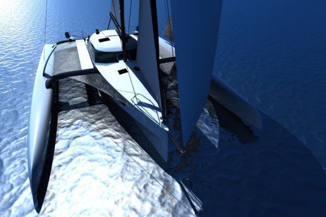 Rapido 40, a 12 m folding trimaran